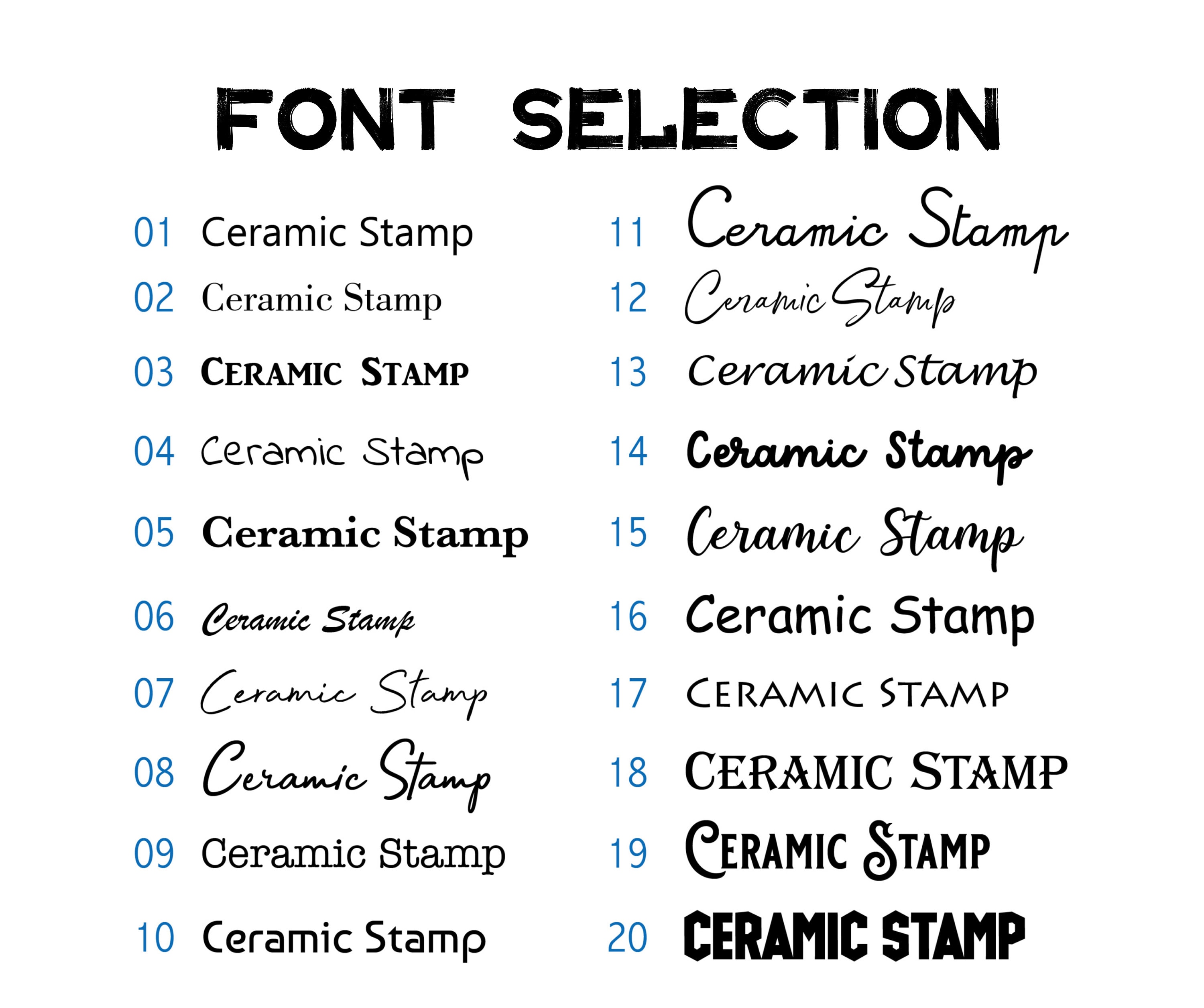 Custom Pottery Stamp Stamps for Pottery Signature Pottery - Etsy