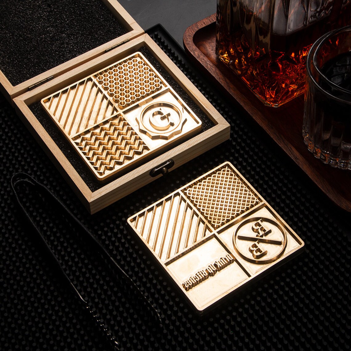 Ice Plate Custom, Custom Logo Ice Stamp, Ice Cube Plate, Custom Logo ...