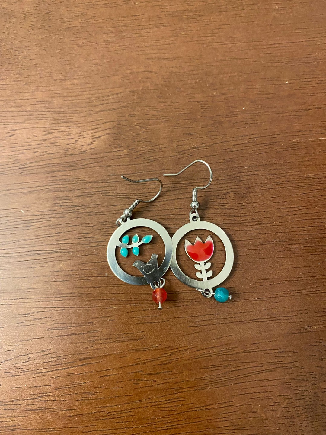 Middle Eastern Earrings-middle Eastern Jewellery-asymmetrical Earrings ...