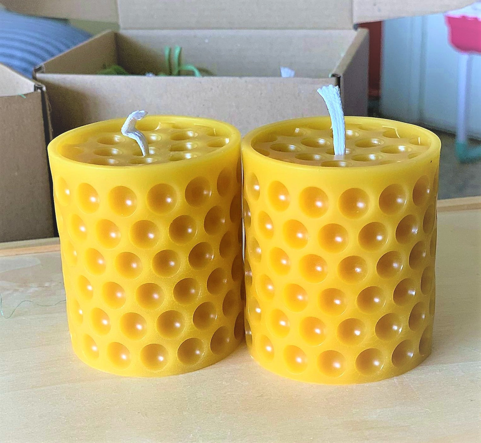 Candle Tower Natural Beeswax Candle Pure Beeswax Handmade Candles ...