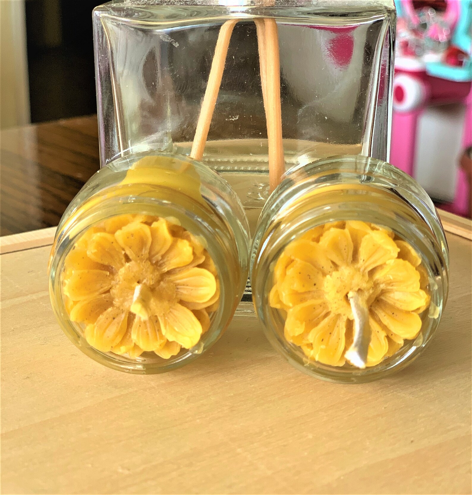 Pure Beeswax Container Candles Natural Beeswax Candle 4 Candles in a ...