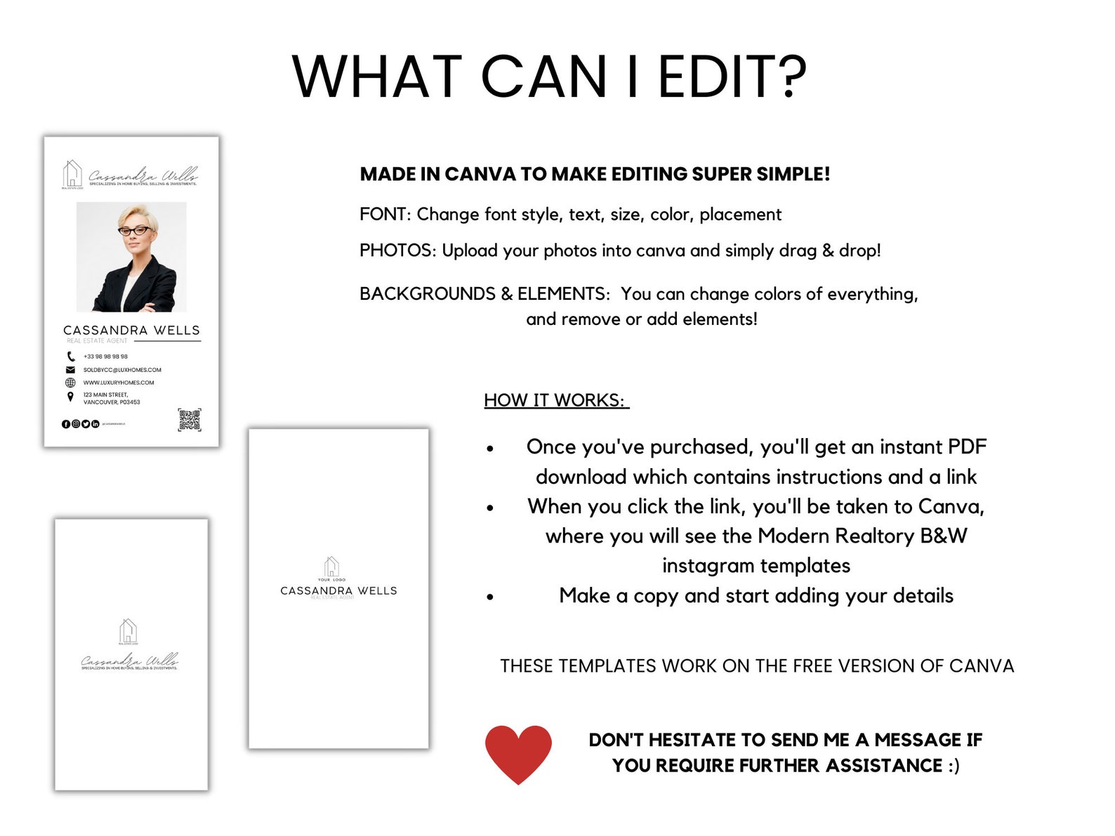 Realtor Business Card Digital Business Card Template With QR Etsy realtor-business-card-digital-business-card-template-with-qr-etsy