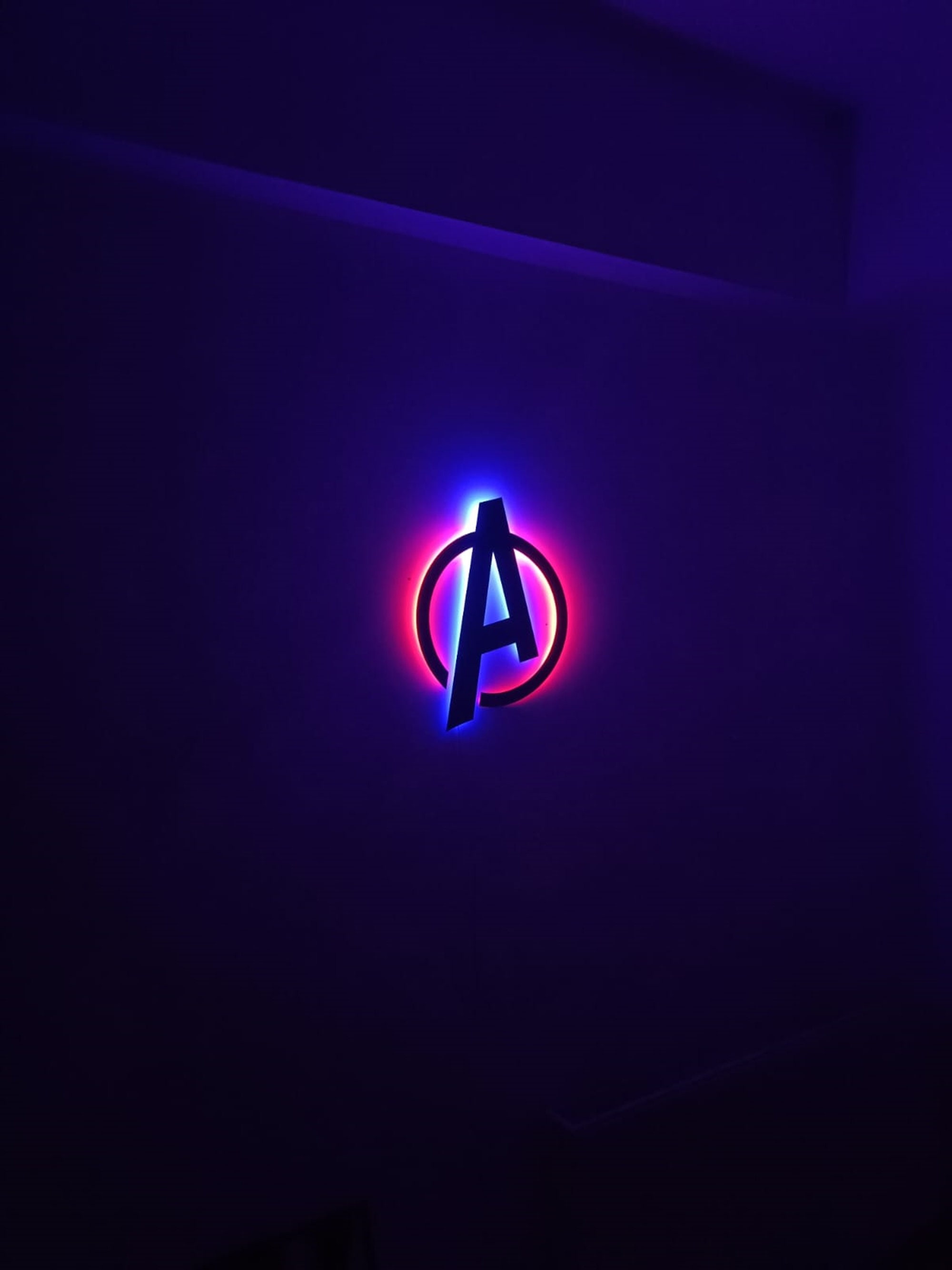 Avangers Metal Led Light Avengers Logo Sign Led marvel - Etsy