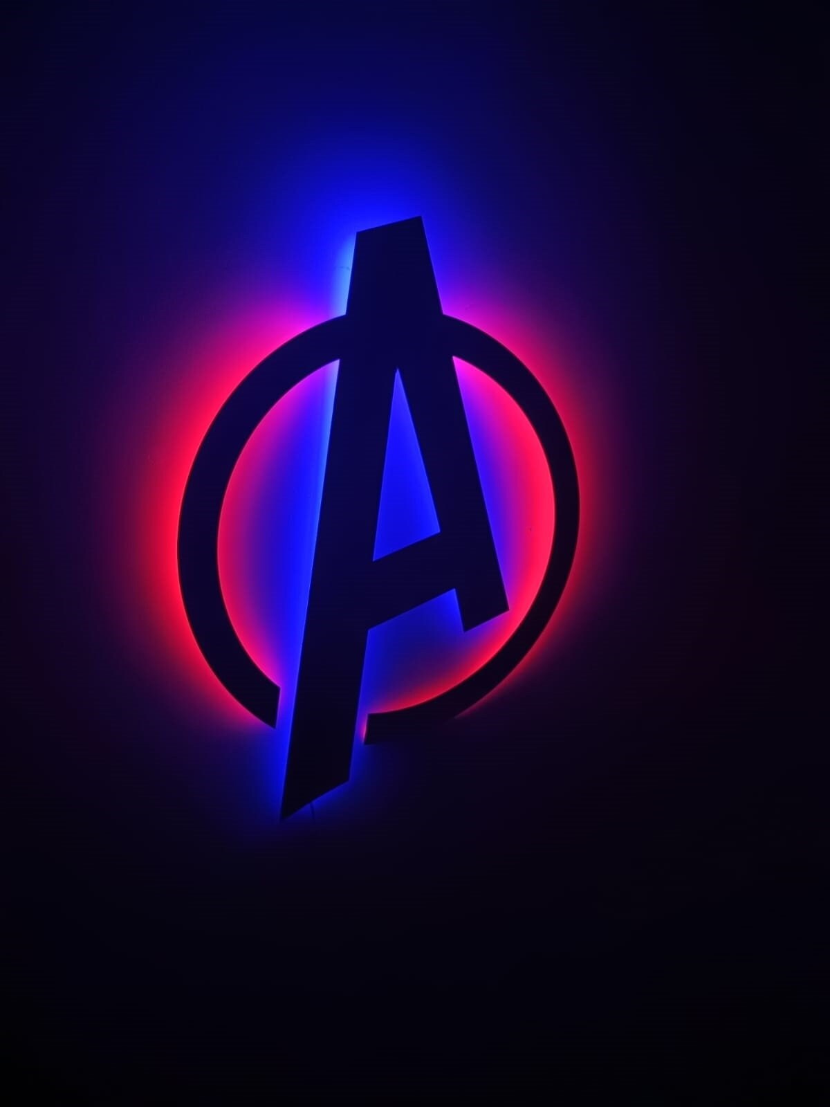 Avangers Metal Led Light Avengers Logo Sign Led marvel - Etsy