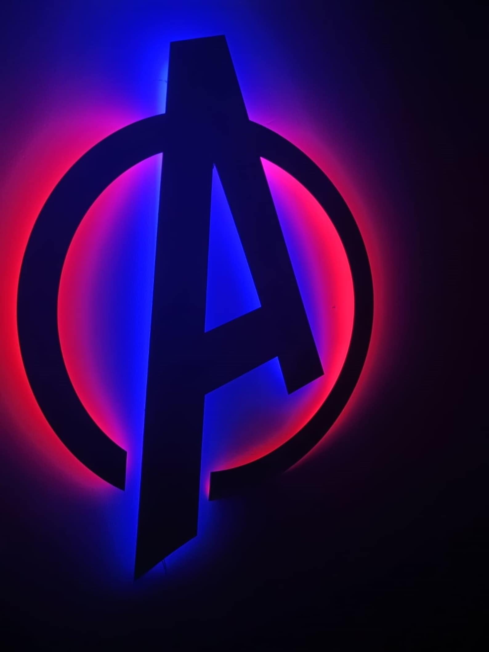 Avangers Metal Led Light Avengers Logo Sign Led marvel - Etsy
