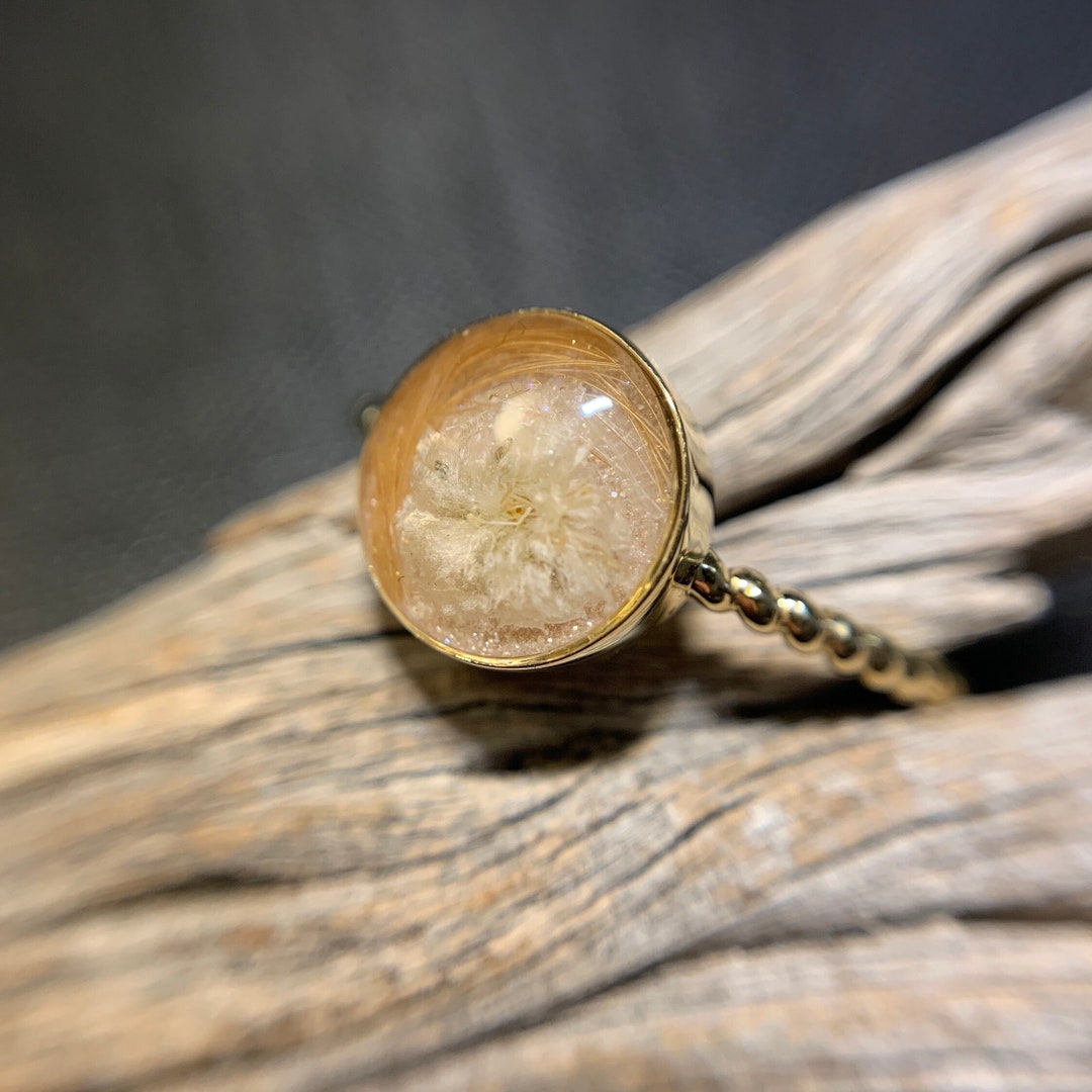 14k Real Gold Ash Jewelry Ring Solid Gold - Etsy
