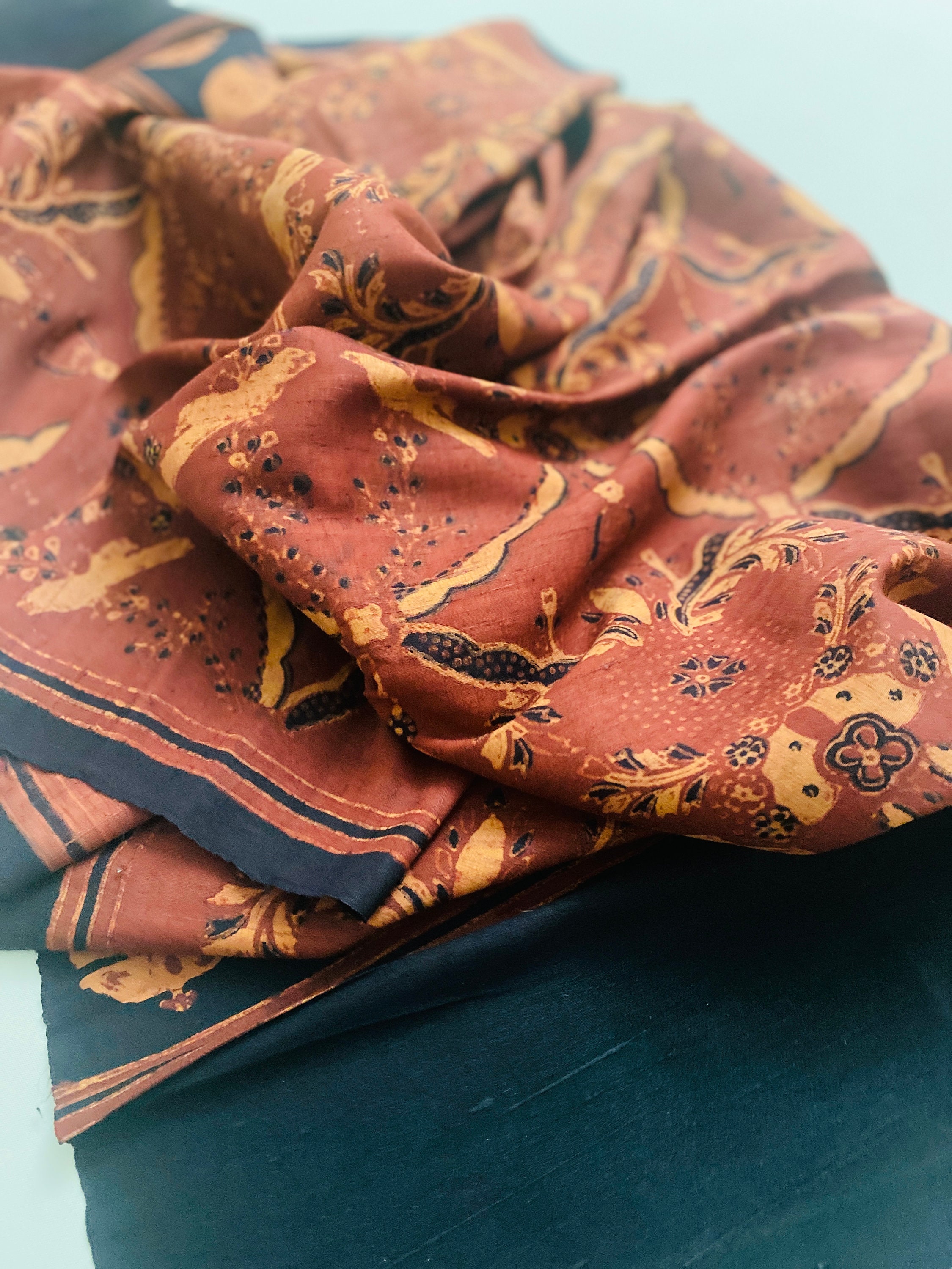 Natural Dye Scarf Pure Silk Scarf Vegetable Dyes Handwoven Hand Made ...