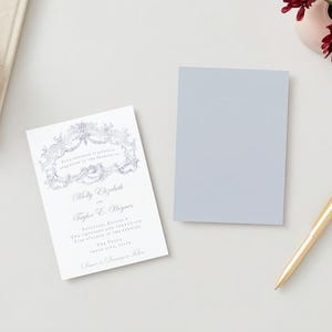 Elegant Regal Wedding Invitation Template | Digital Canva Download ...