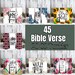 45 Bible Verses Tumbler Bundle, 20 OZ Christian Bible Verses ...