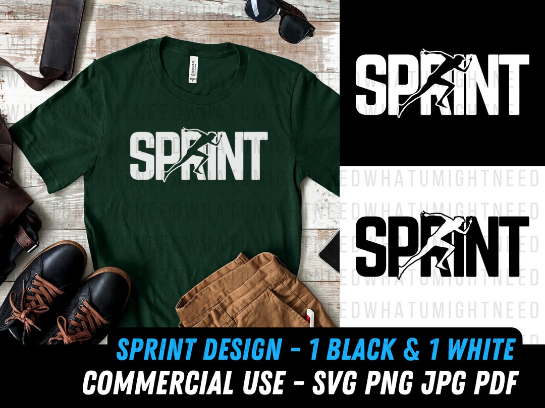 Sprint Design SVG | Sprint Png | Digital File | Running Design | Sprint ...