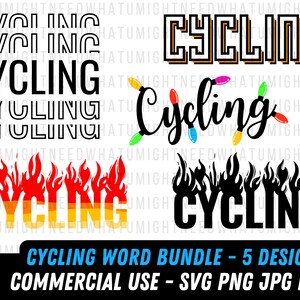 Word Cycling SVG Cycling Png Digital File Cyclist Design Cyclist Svg ...