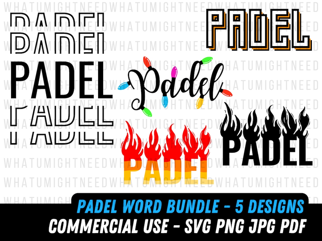 Word Padel SVG | Padel Png | Digital File | Padel Player Design | Padel ...