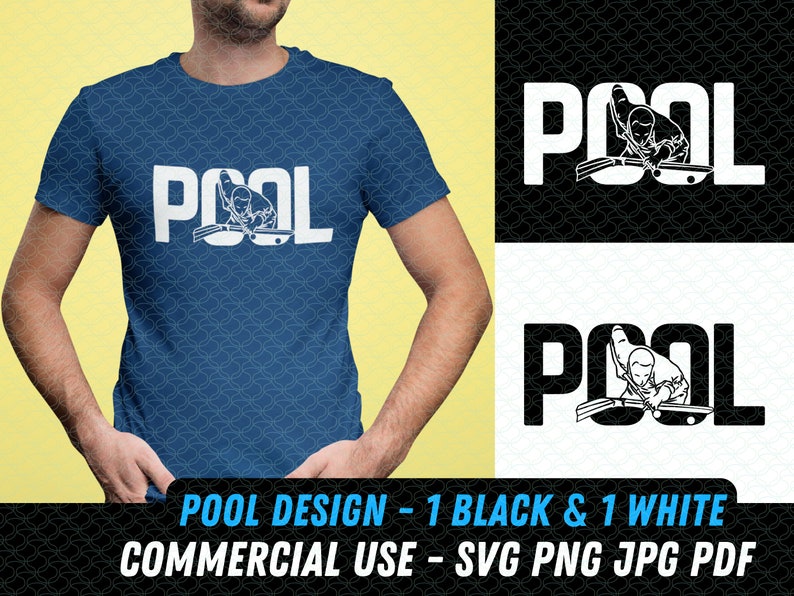 Pool Design SVG | Pool Png | Love Pool | Digital File | Billiard Design ...