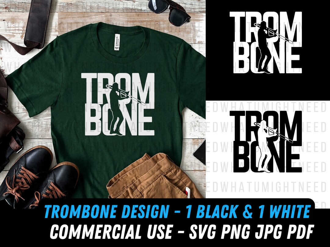 Trombone Design SVG | Trombone Png | Love Trombone | Digital File ...