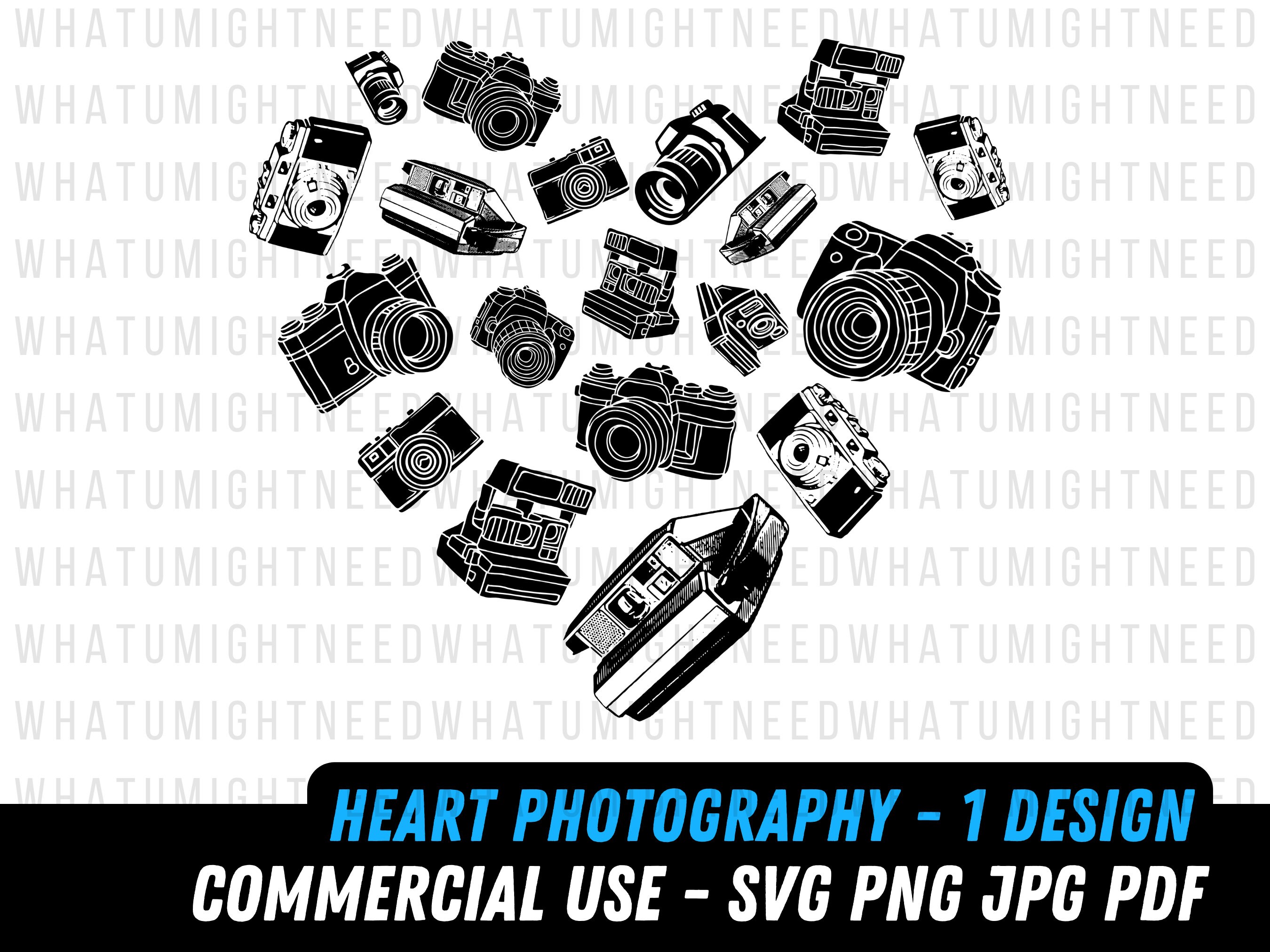 Heart Photography SVG Photography Svg Vector Photographer Svg ...