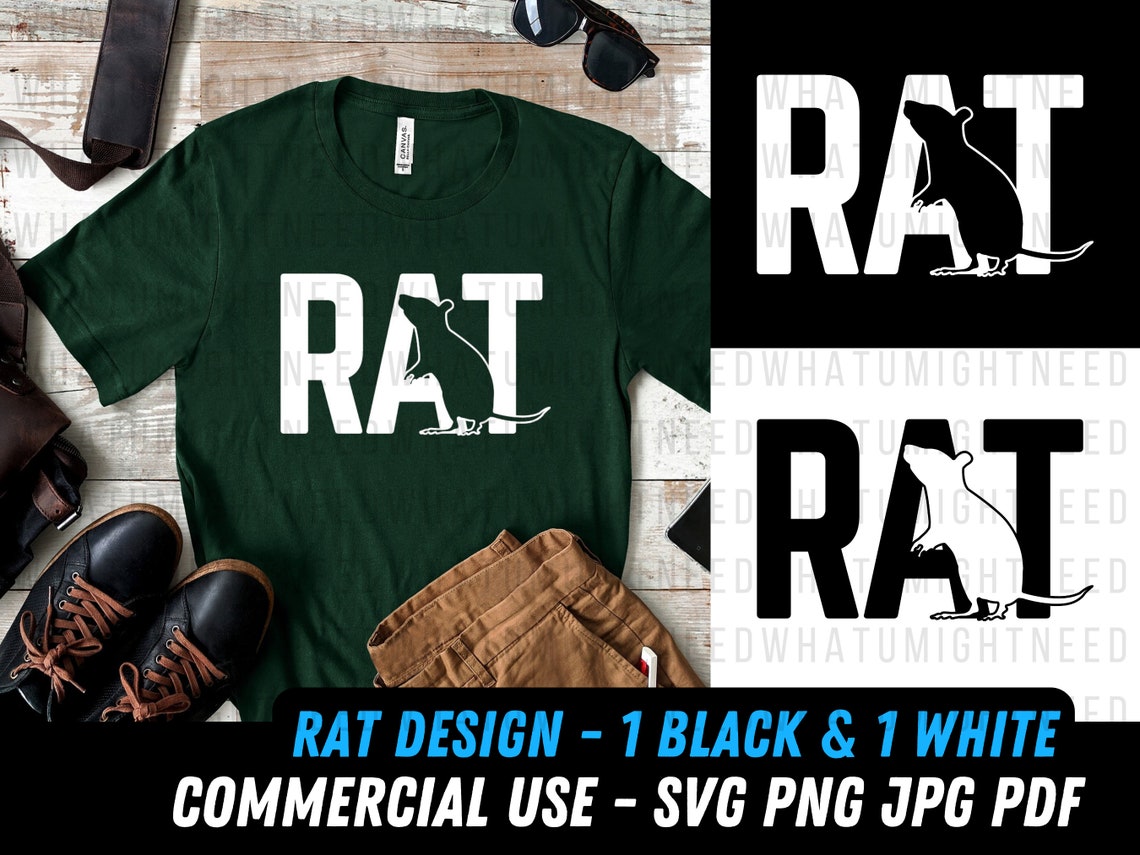 Rat Design SVG Rat Png Digital File Rat Design Animal Jpg Commercial ...