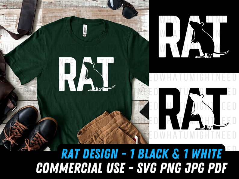 Rat Design SVG | Rat Png | Digital File | Rat Design | Animal Jpg ...