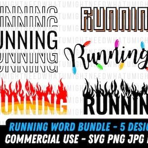 Word Running SVG | Running Png | Digital File | Runner Design | Runner ...