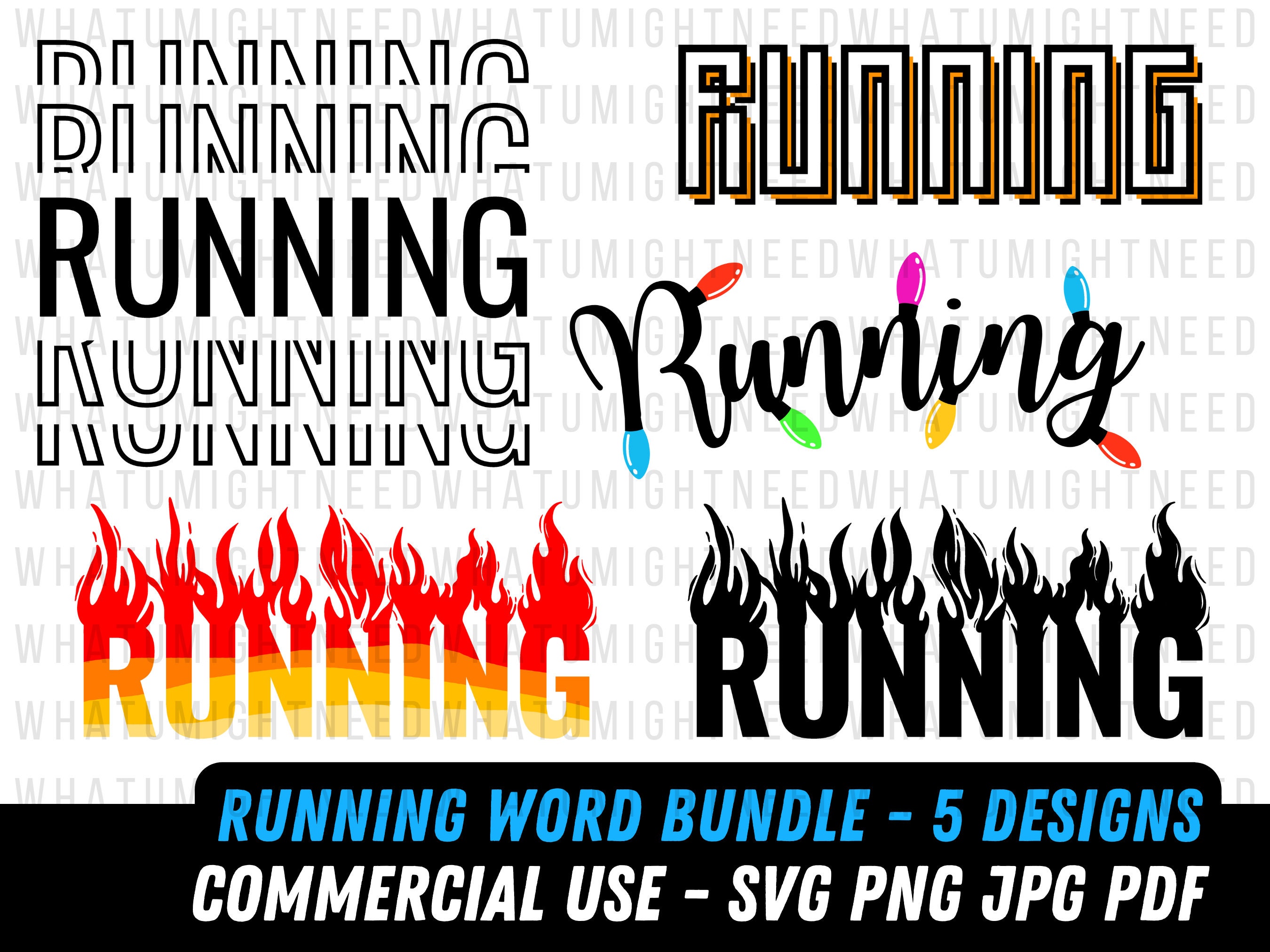 Word Running SVG Running Png Digital File Runner Design Runner Svg ...