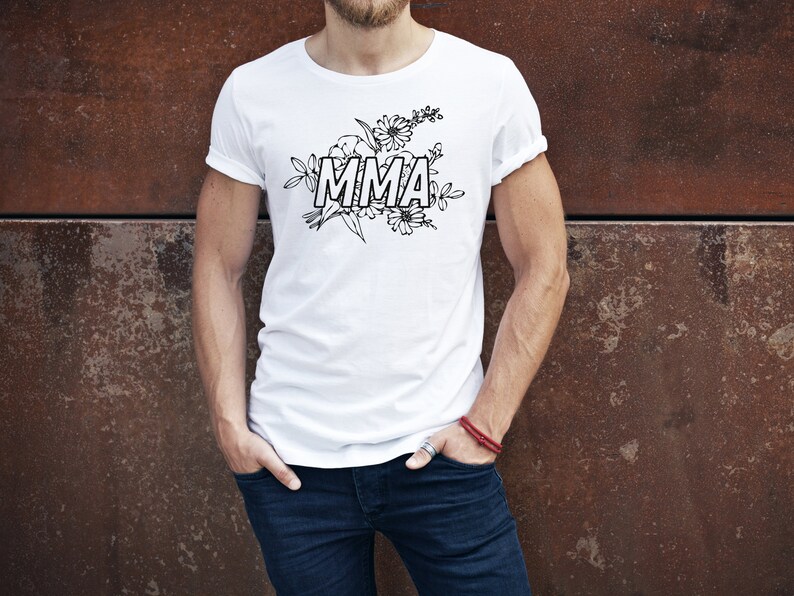 MMA Bundle SVG Mma Floral Png Mma Fighter Digital File Mixed Martial ...