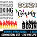 Word Boxing SVG Boxing Png Digital File Boxer Design Boxer Svg Bundle ...