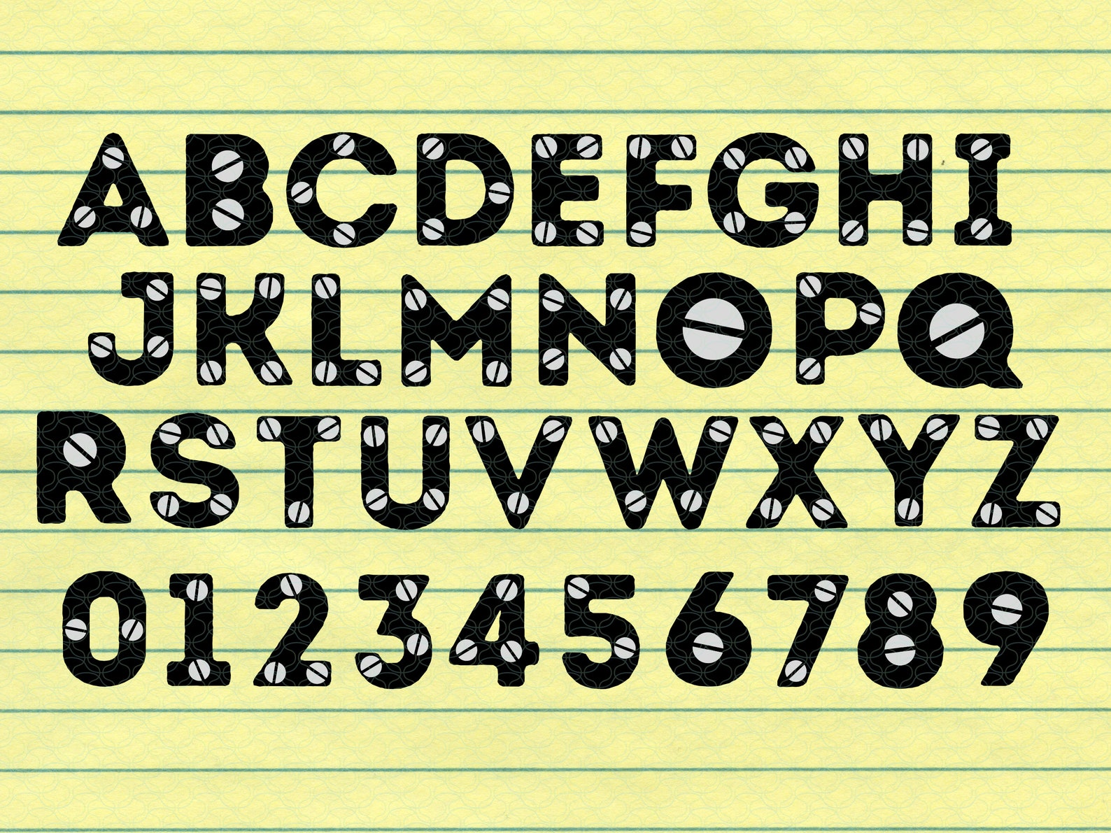 Construction Font SVG ABC Construction Png Construction Alphabet ...