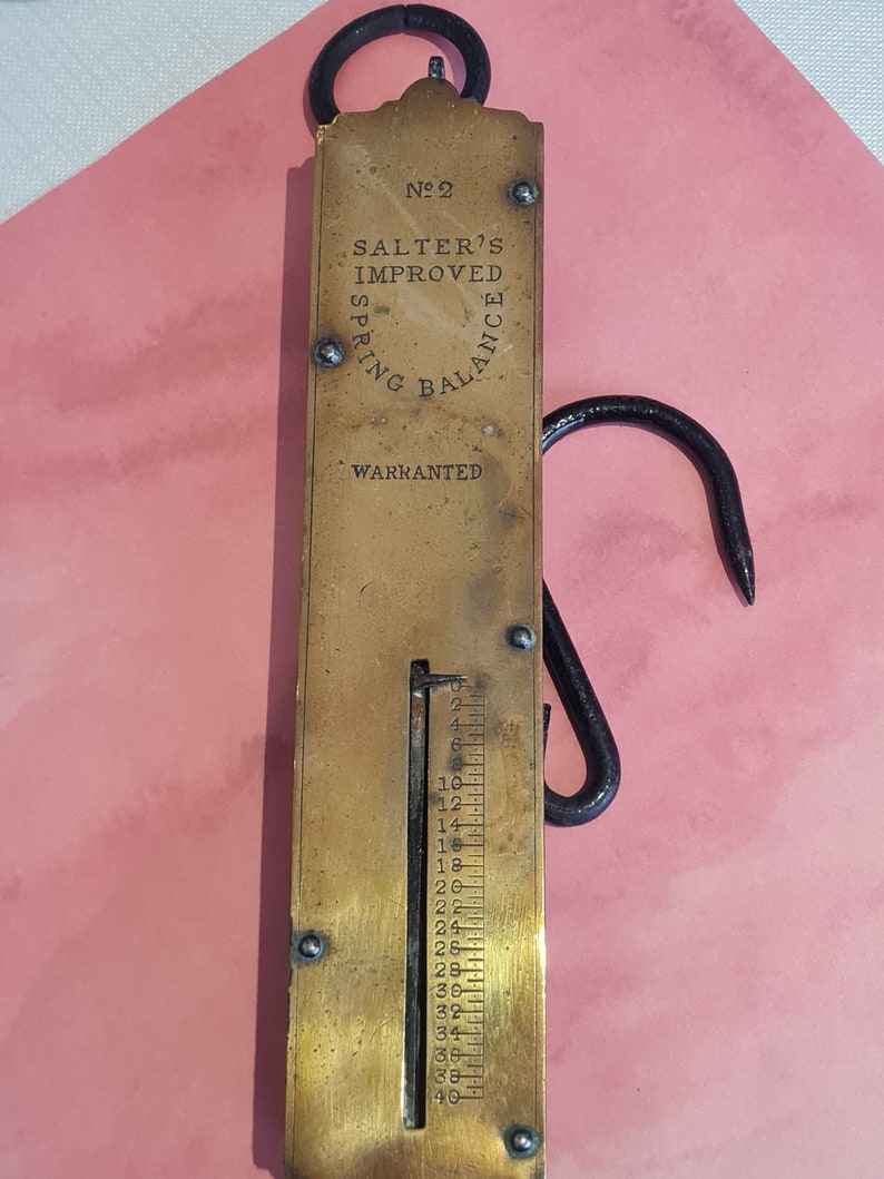 Salters Improved Spring Balance No. 2 - 40 Lb Scales. Including Hook ...