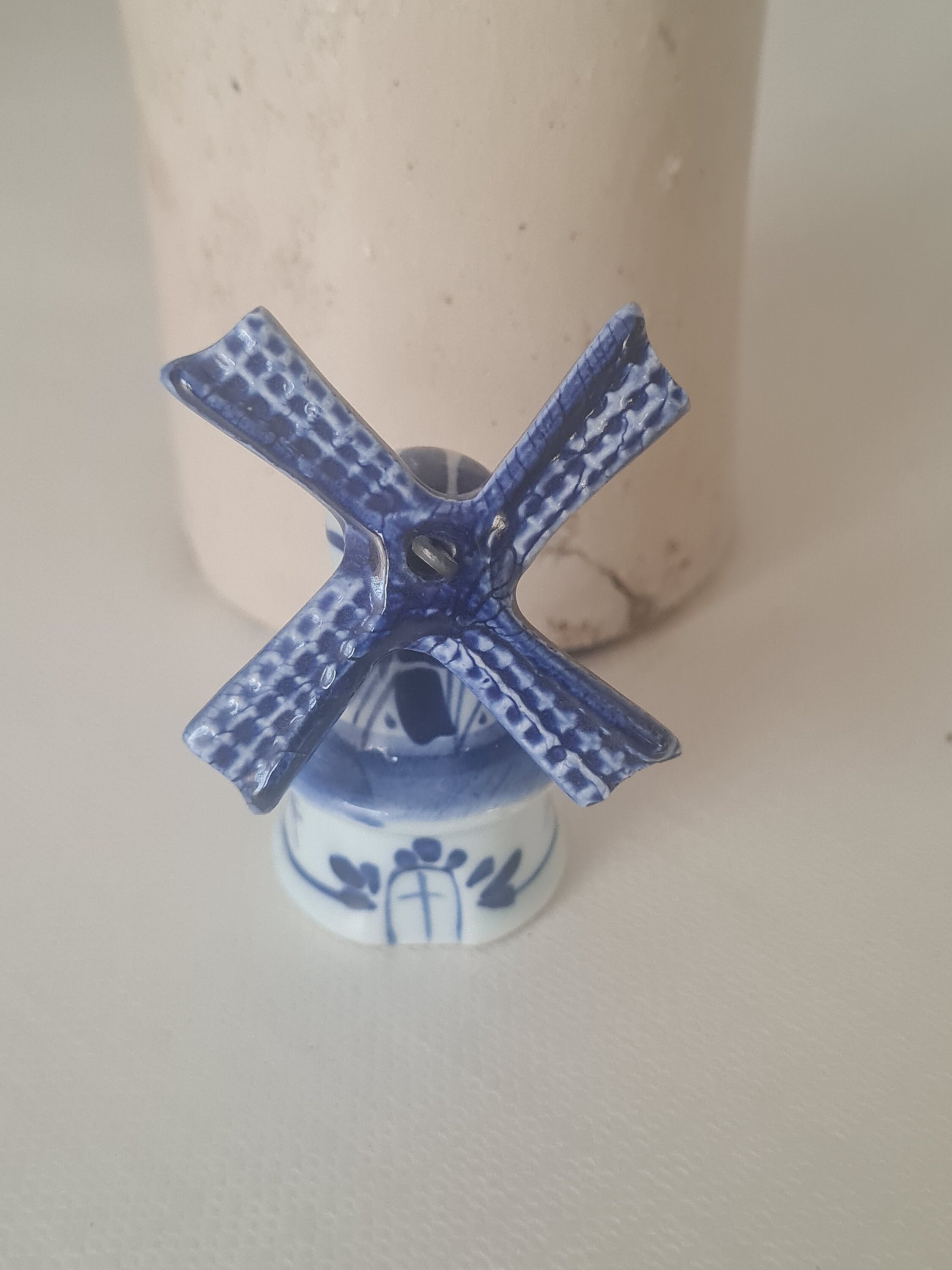 Vintage Small Delft Blauw Hand Painted Blue and White Pretty Windmill ...