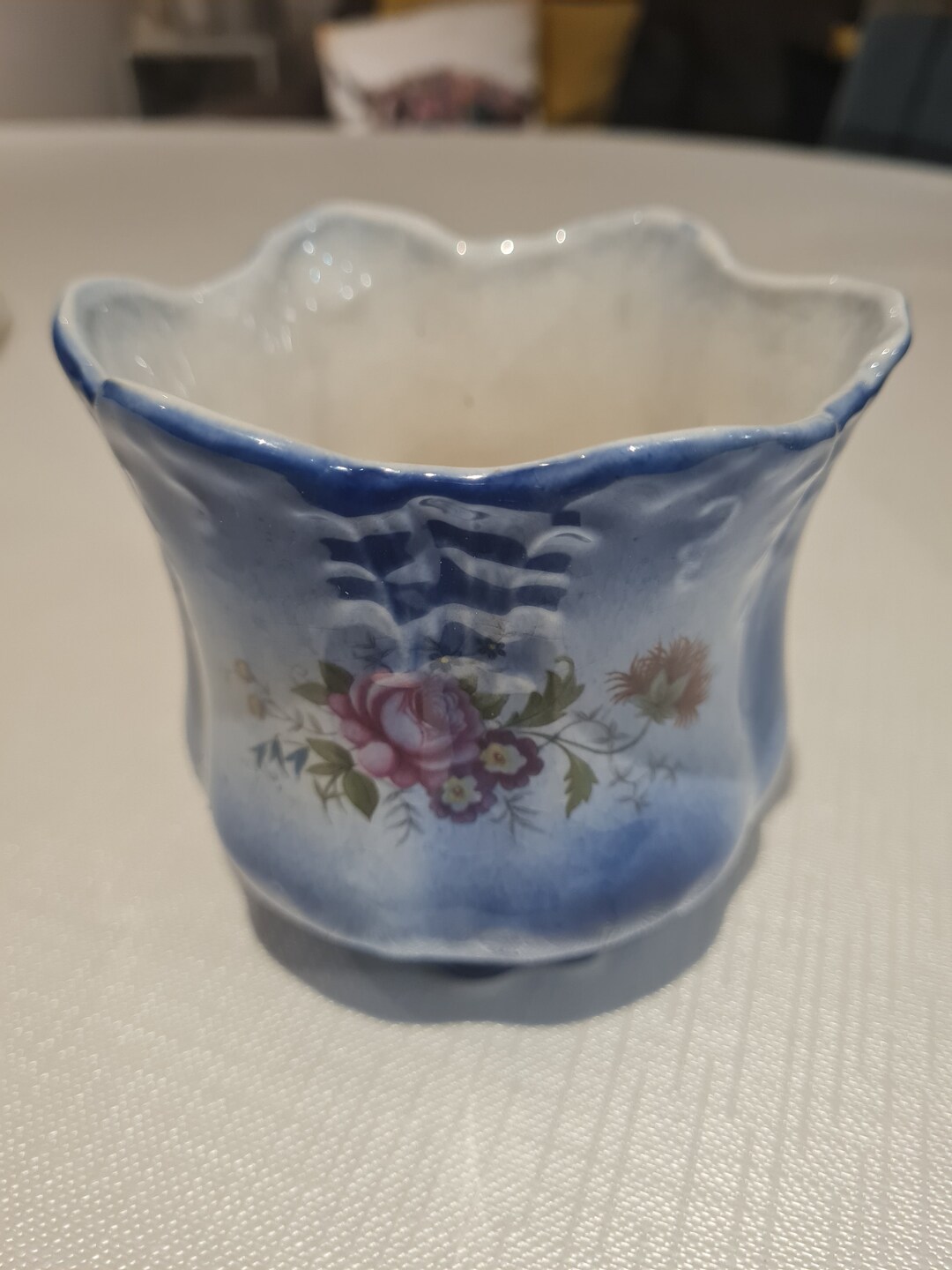 Antique Blue, Transfer Print, Staffordshire Planter - Etsy