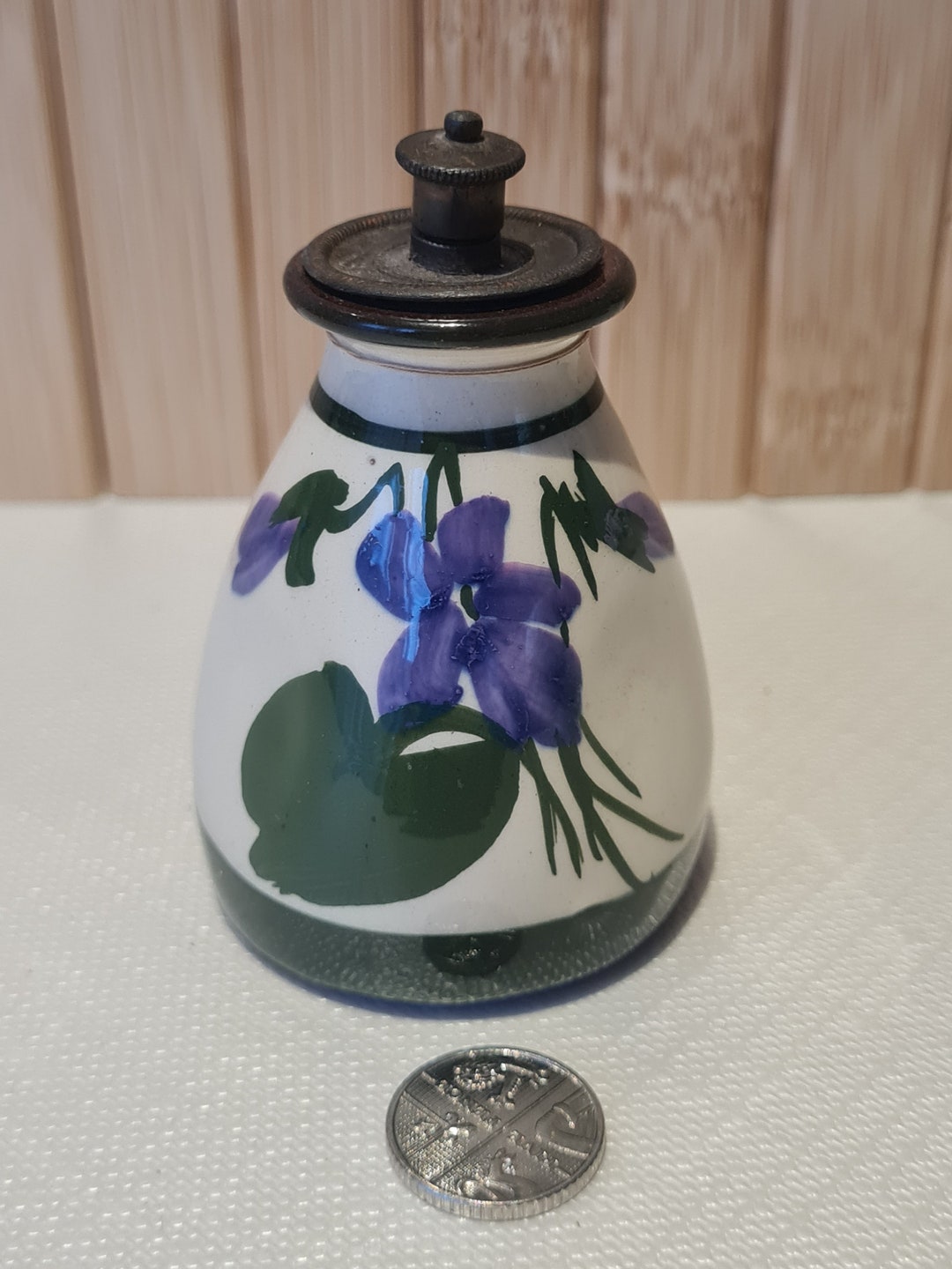 Torquay Ware Devon Violets Perfume Bottle Complete With Its Original ...