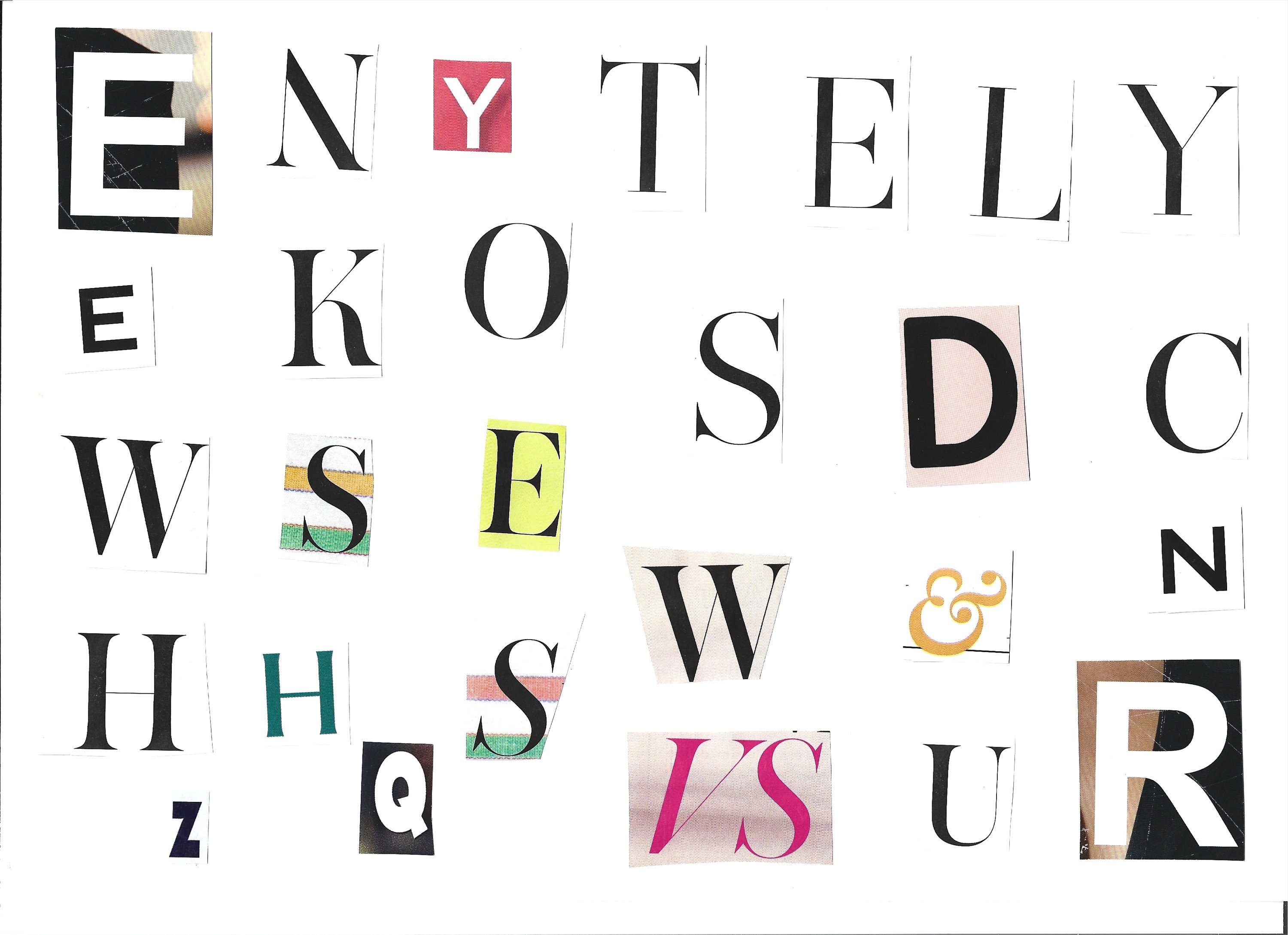 Vision Board NUMBERS LETTERS & WORDS - Etsy