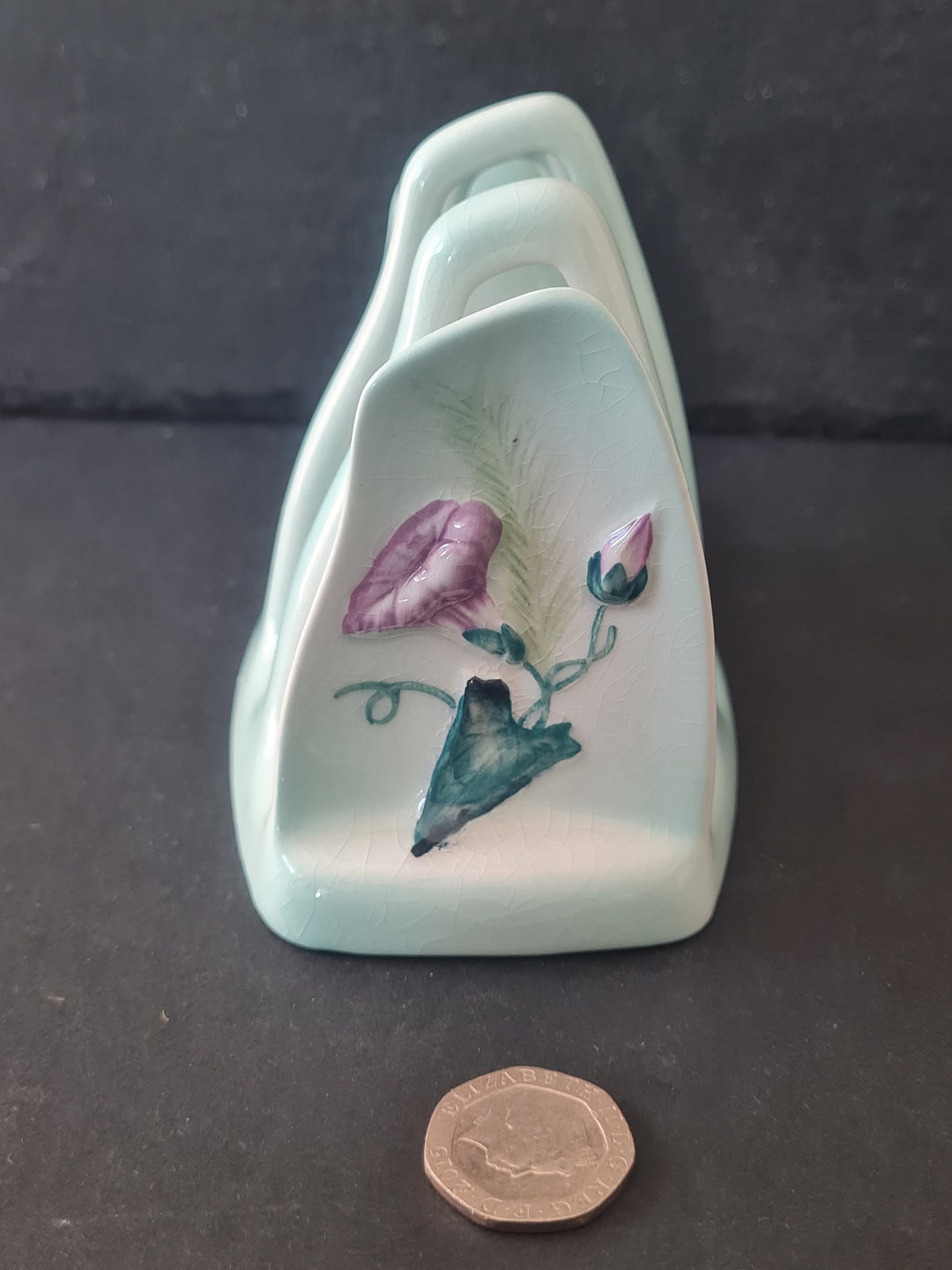 Blue Carlton Ware Four Slice Toast Rack. - Etsy