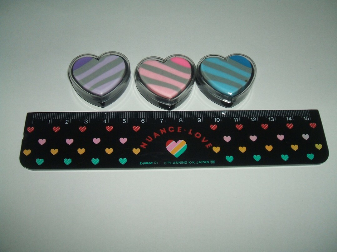 Rare Vintage 1980s Lemon Co Nuance Love Ruler and 3 Cased - Etsy