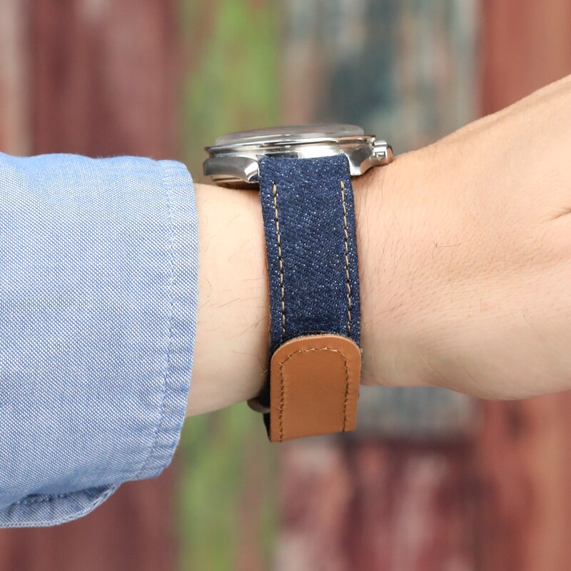 Denim Watch Strap - Etsy