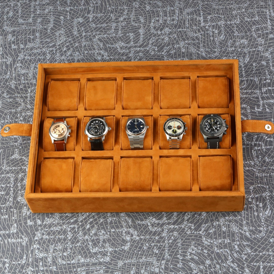 Leather Watch Box for Safe / Leather Watch Box for Safe / Leather Watch ...