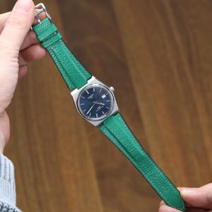 Handmade Green Tissot PRX Leather Strap / Tissot Prx 40 Mm Leather ...