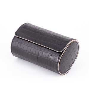 Personalized Handmade Leather Watch Roll, Watch Roll for 2, Watch Roll ...