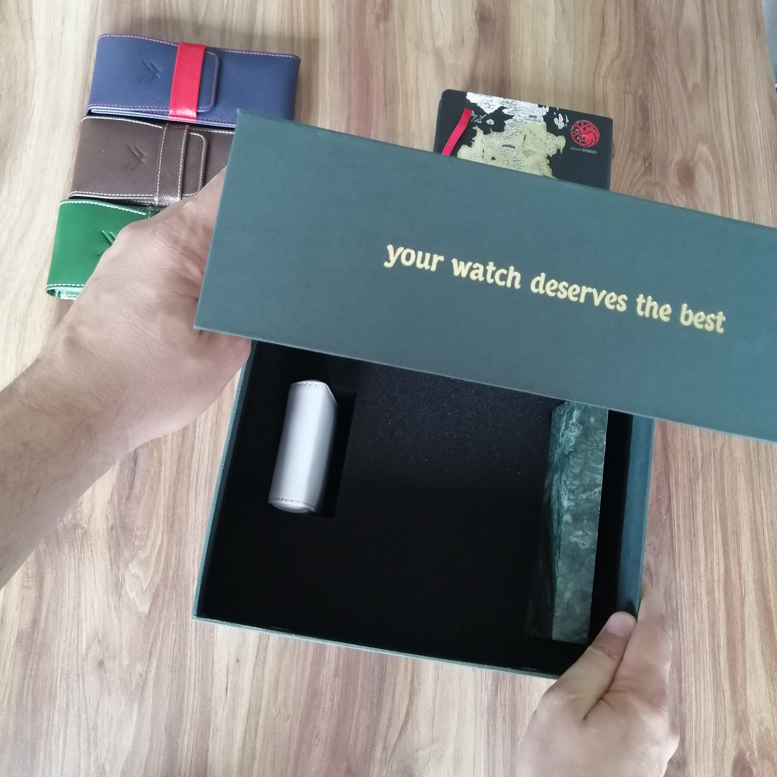 Custom Marble Watch Stand in Green , Personalized Marble Watch Display ...