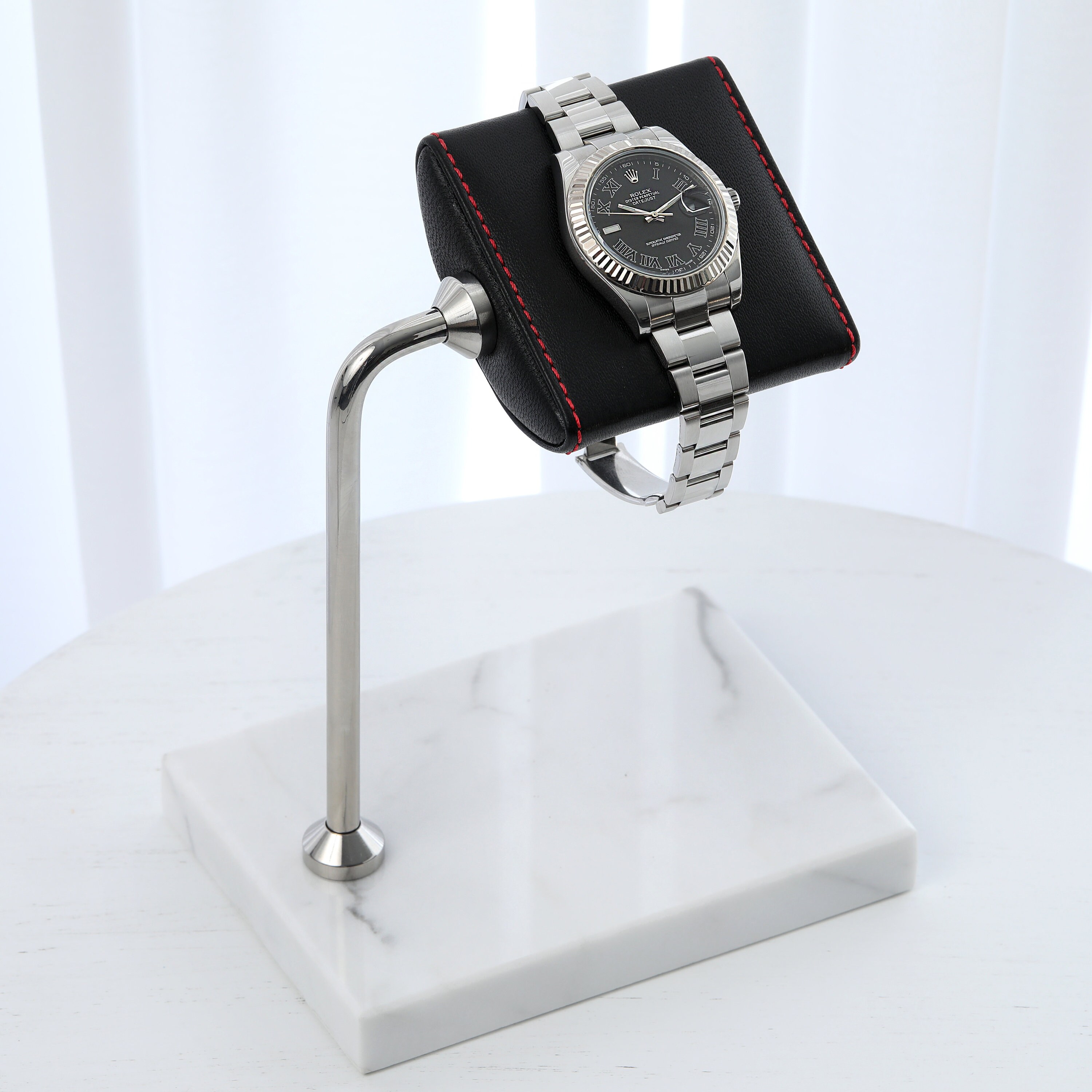 Custom Marble Watch Stand in Green , Personalized Marble Watch Display ...
