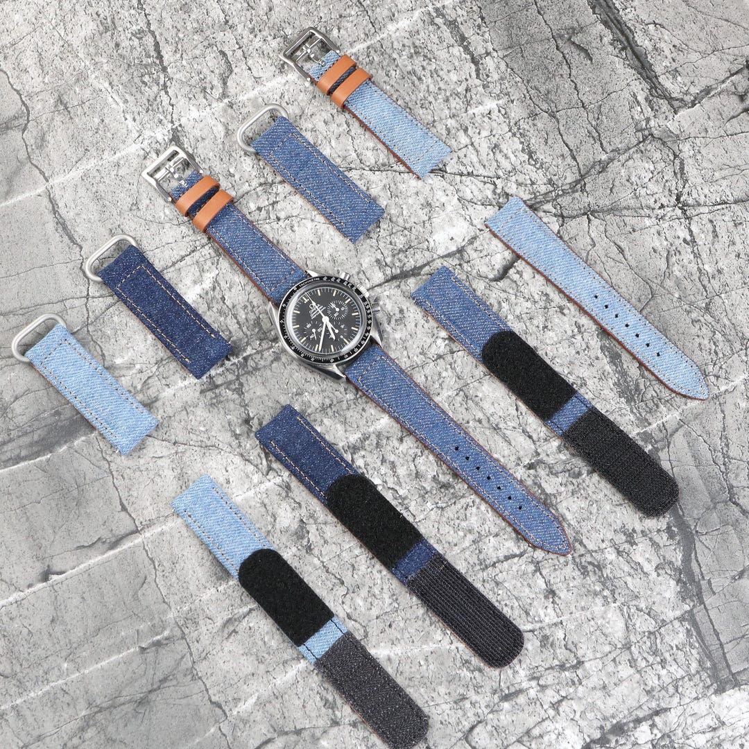 Handmade Denim Watch Strap / Casual Watch Strap / Jeans Watch Strap ...