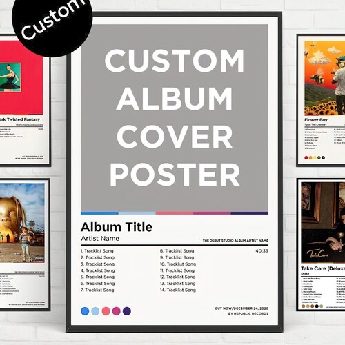 Custom Album Cover Poster Print Choose Your Album Album - Etsy