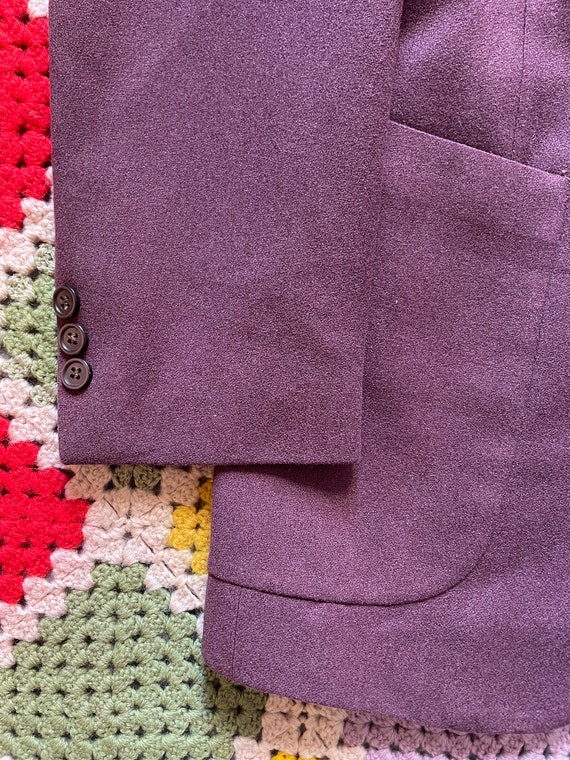 70s DEADSTOCK super WOOL violet MAN suit - Gem