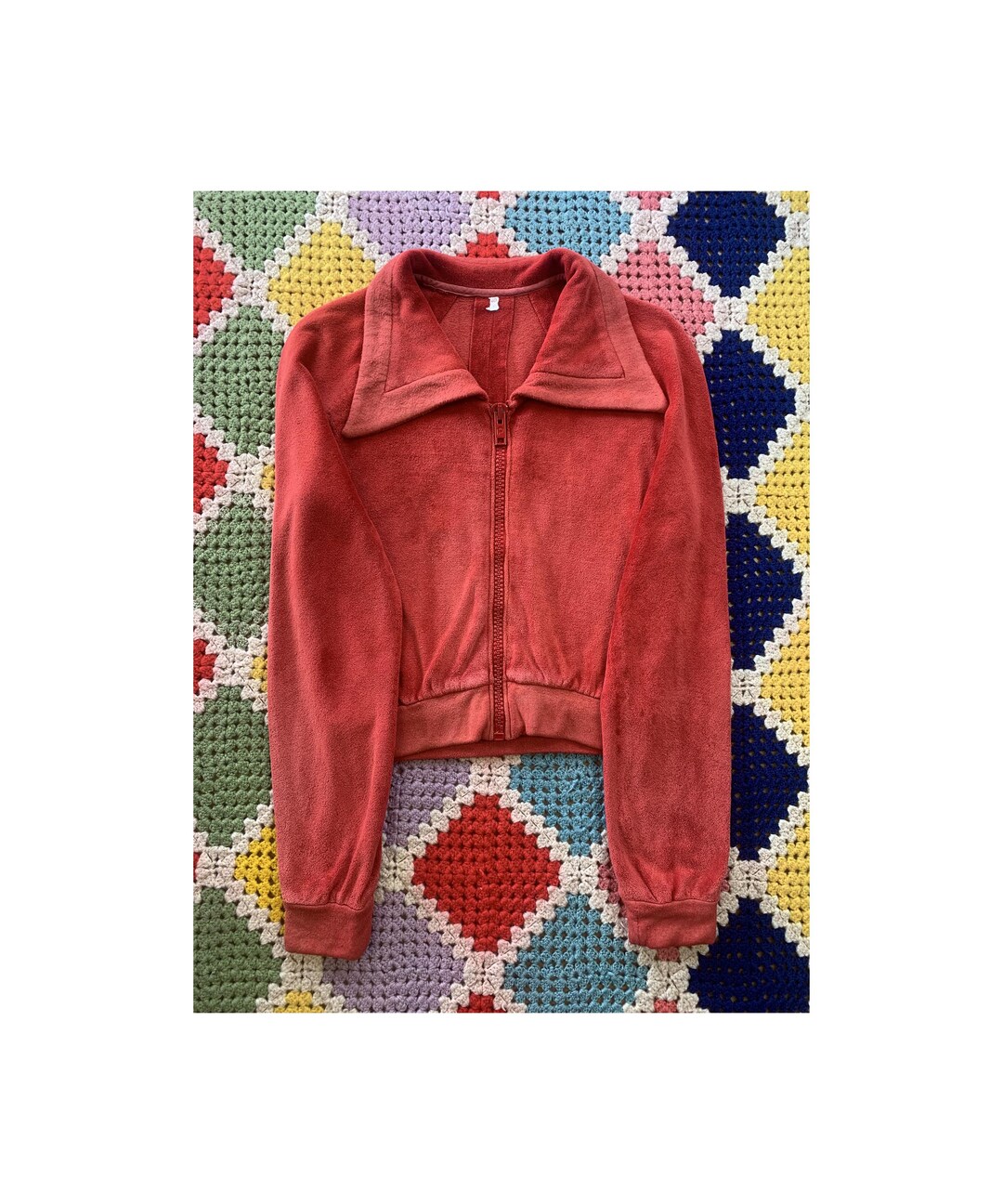 70s Chenille Slim Jacket - Etsy