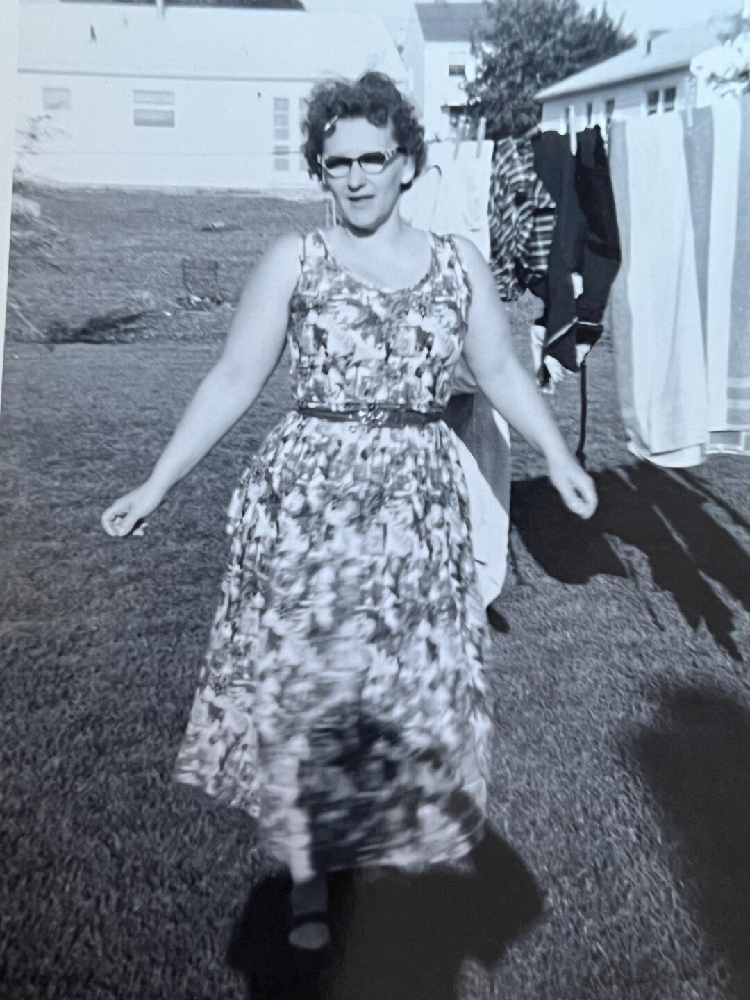 Now Give Us a Spin, Hilda! Pretty Nana Shows off Dress! - Antique ...