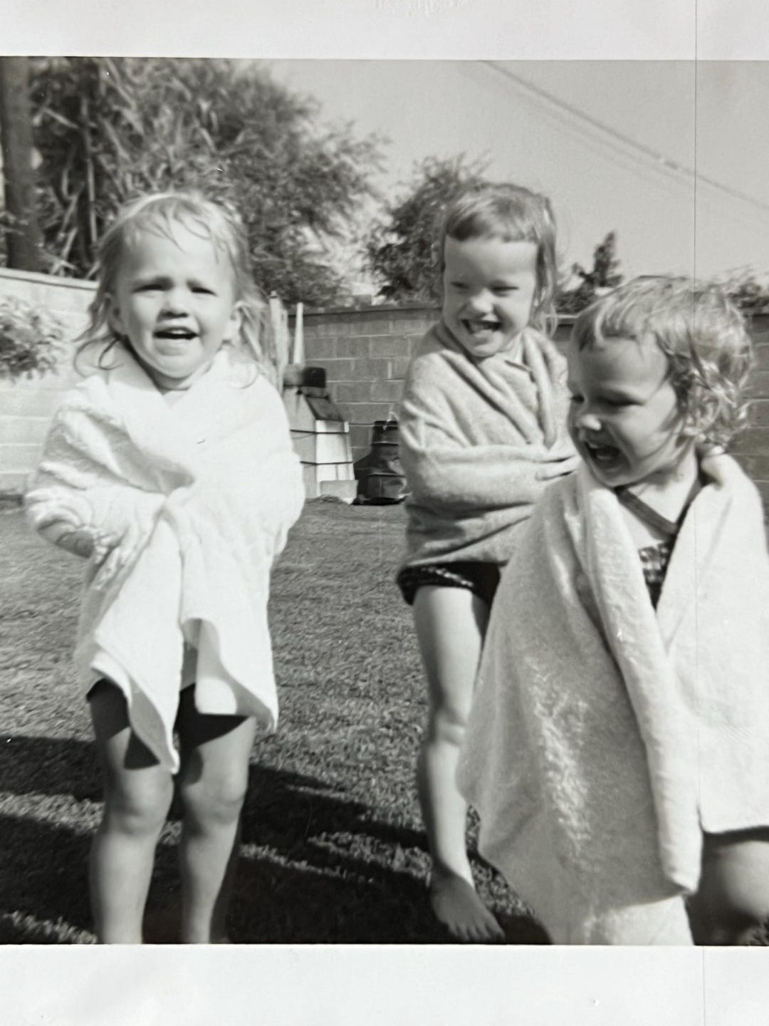 Chilly Out of the Pool! Adorable Little Girls Swimming! - Antique ...