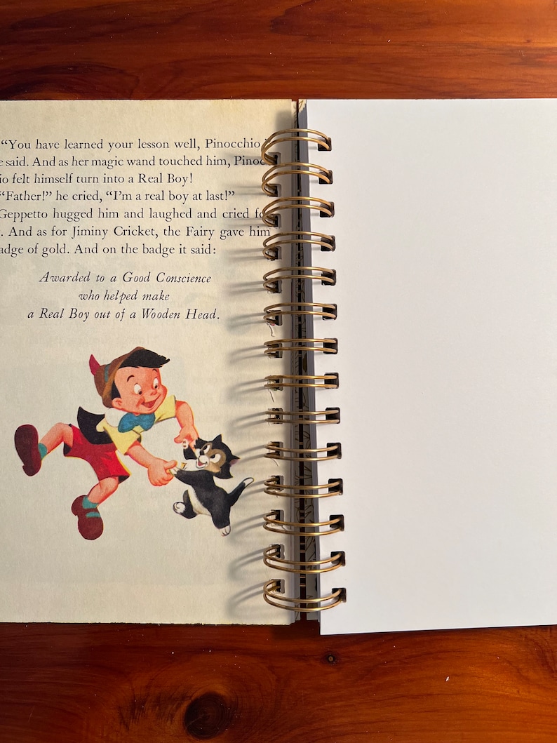 Pinocchio Little Golden Book Journal Diary Notebook Planner - Etsy