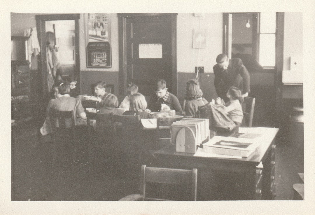 The Future Generation of Yesterday Cute Class of Kids Working at School ...