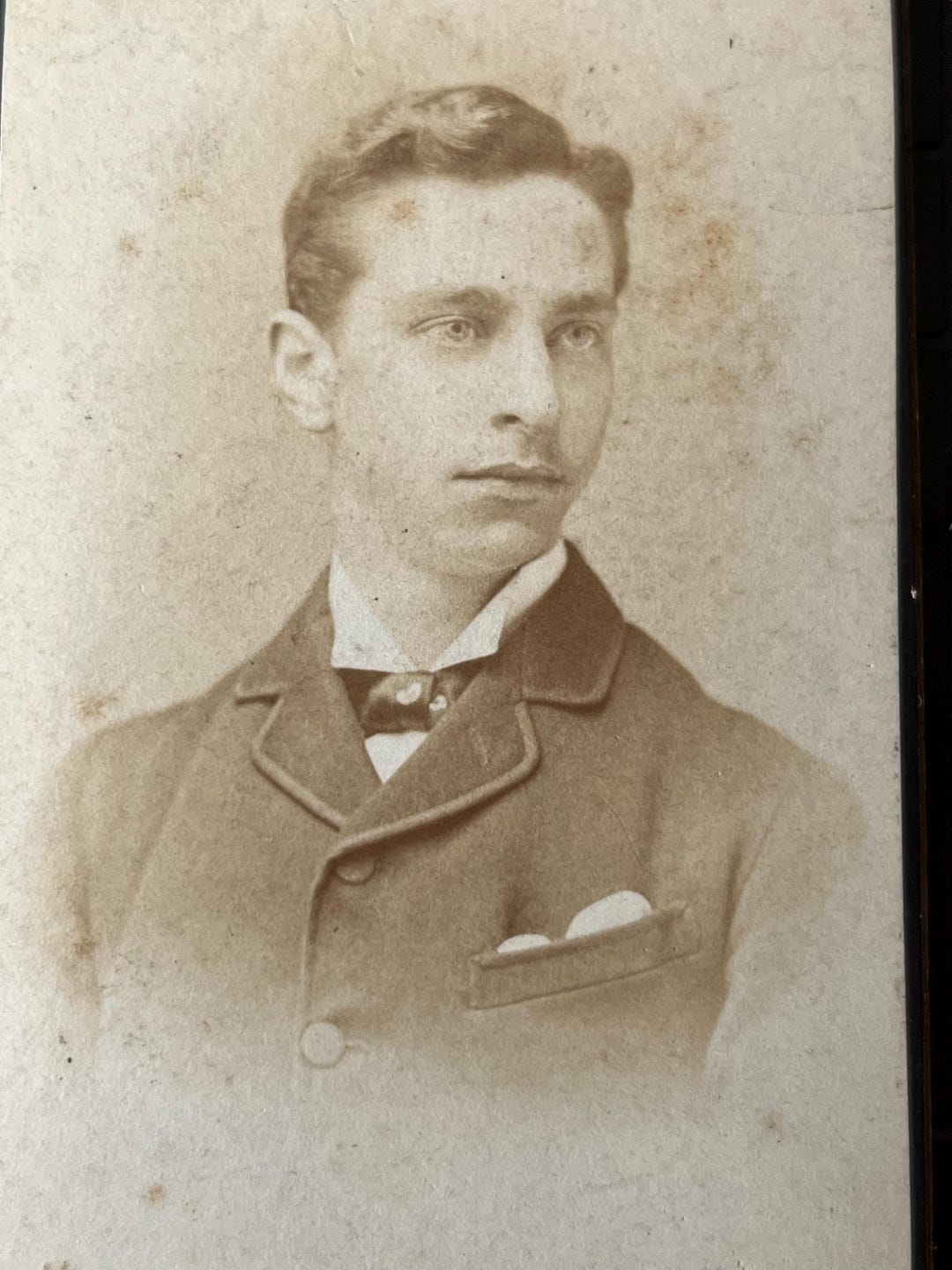 Dapper Dandy! Handsome Young Man With Big Eyes! Gay Interest! - Antique ...