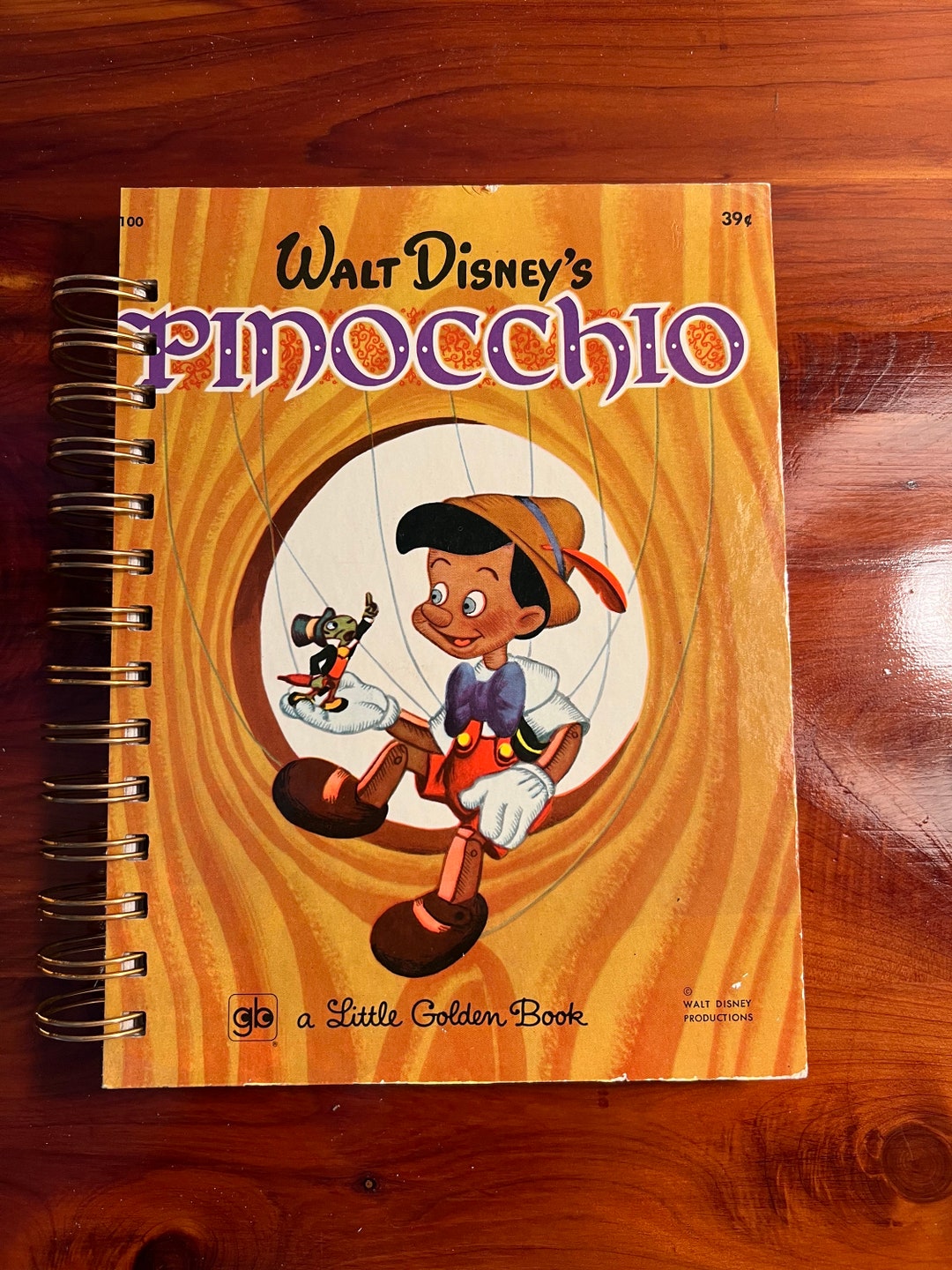 Pinocchio Little Golden Book Journal Diary Notebook Planner - Etsy