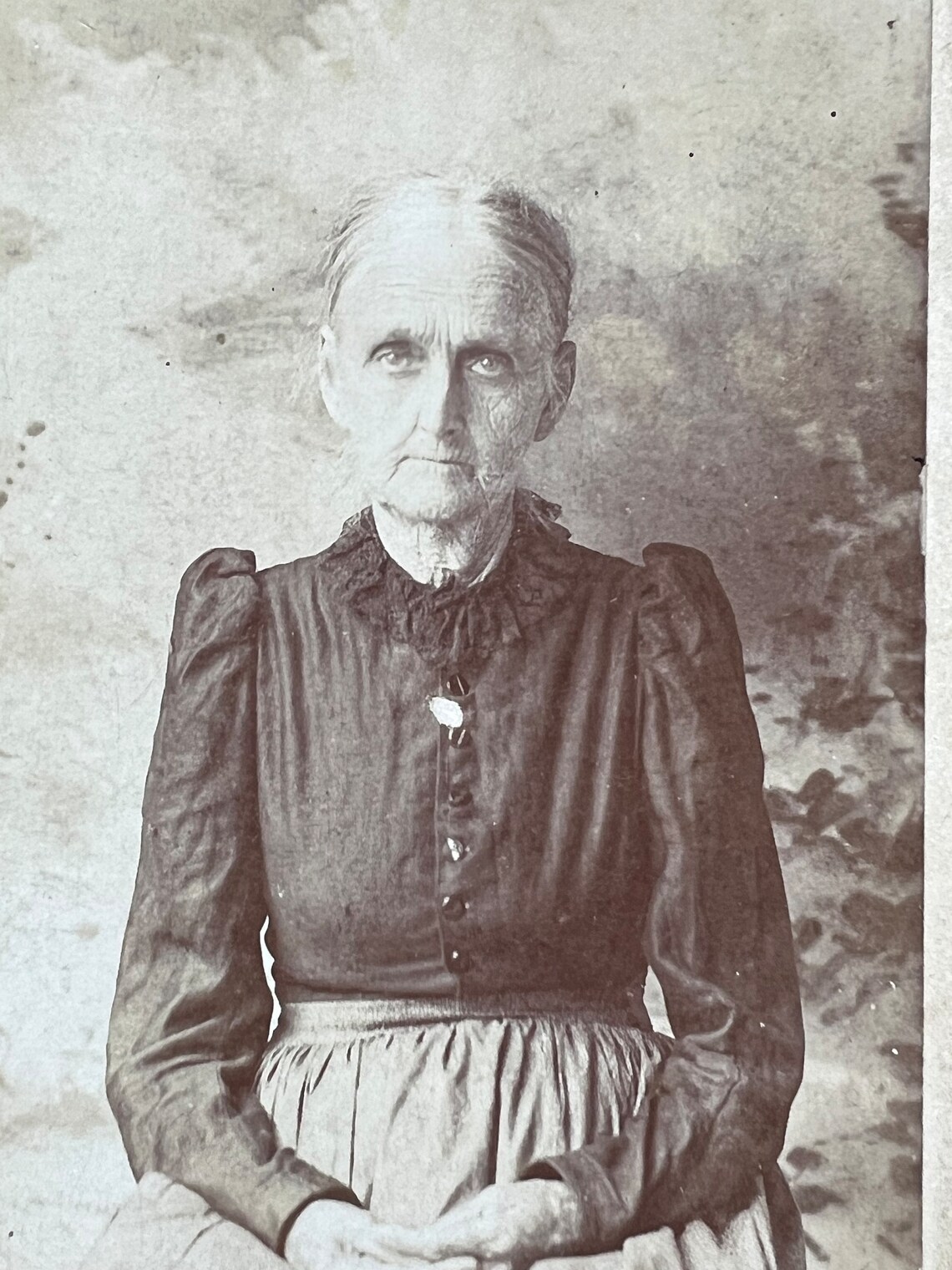 Grannys Rough Hands and Warm Heart 1800s Old Woman Photo Vintage ...